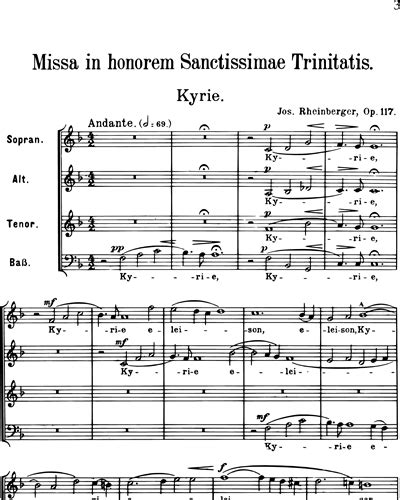 Missa Brevis In F Op 117 Sheet Music By Josef Rheinberger Nkoda Free 7 Days Trial