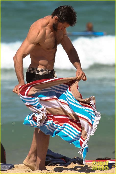 Hugh Jackman Shirtless At Bondi Beach Photo 2726469 Ava Jackman