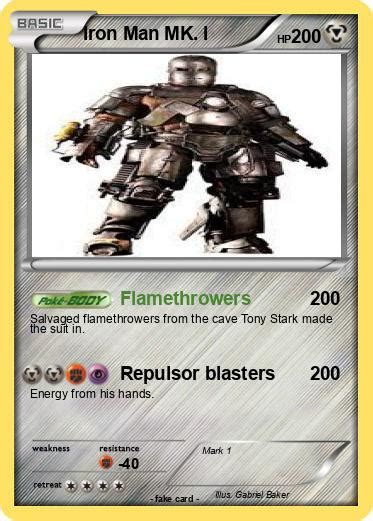Pokémon Iron Man Mk I 3 3 Flamethrowers My Pokemon Card