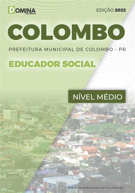 Apostila Concurso Pref Colombo Pr 2022 Educador Social Domina