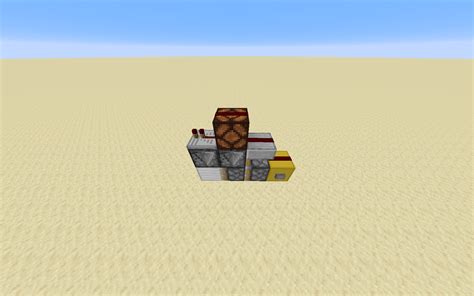 Super Small Tileable Double Piston Extender Horizontal Redstone Creations Redstone