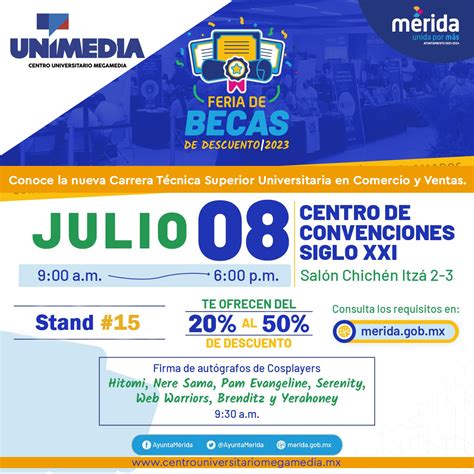 Feria de Becas en Mérida conoce lo que ofrece Unimedia Empléate