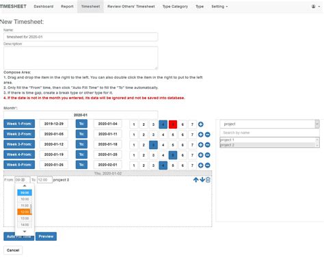Monthly Timesheet Php Script By Mike2012 Codester