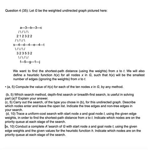 solved question 4 35 let g be the weighted undirected