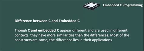 Differenza Tra C E Embedded C In Informatica Informatica E Ingegneria