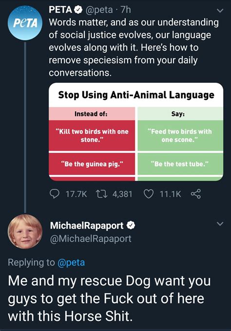 Whoever Runs PETA S Twitter Is Definitely Having A Bad Day R Clevercomebacks