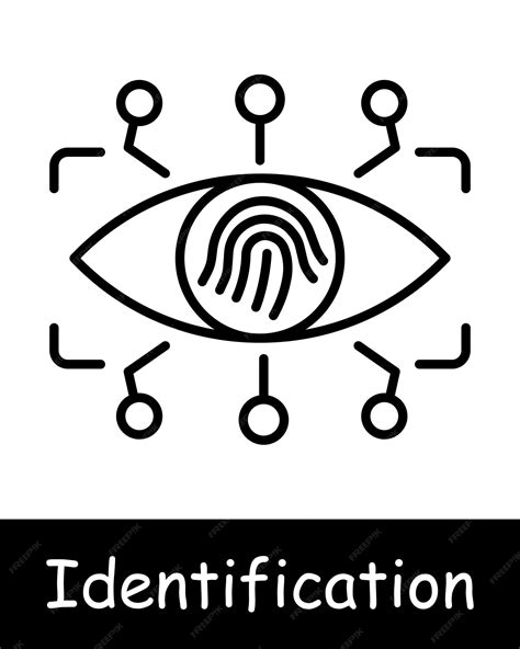 Premium Vector Identification Set Icon Eyeball Analysis Recognition Scanning Verification Dna