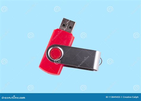 Universal Serial Bus USB Drive Connected To The Adapter Isolated Stock Image Image Of Serial