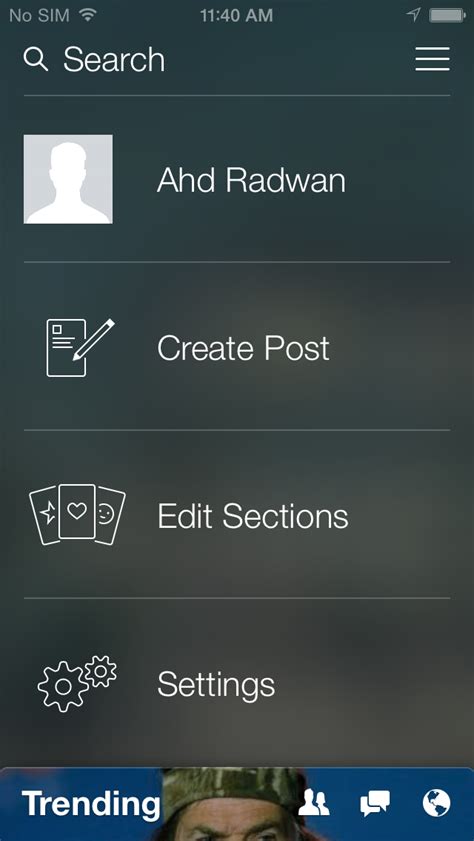 Objective C Slide Down Menu In Ios Like Paper App Setting Stack