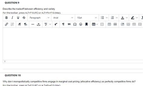 Solved Describe The Tradeoff Between Efficiency And Variety