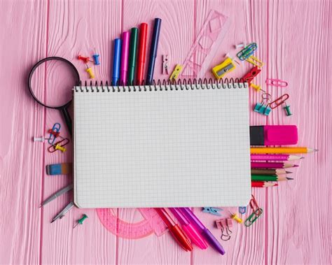 Free Photo School Materials On The Table