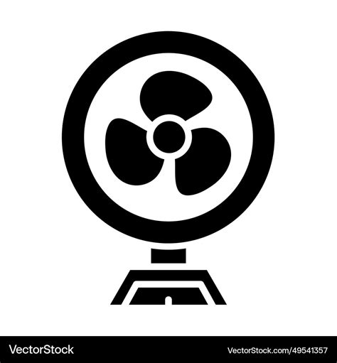 Fan Glyph Icon For Personal And Commercial Use Vector Image