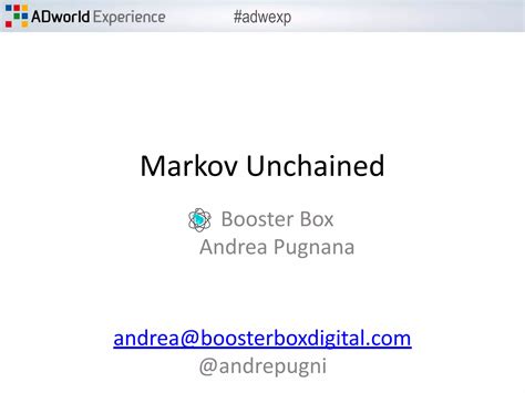 Adworld Experience Markov Chains When Stochastic Processes Meet