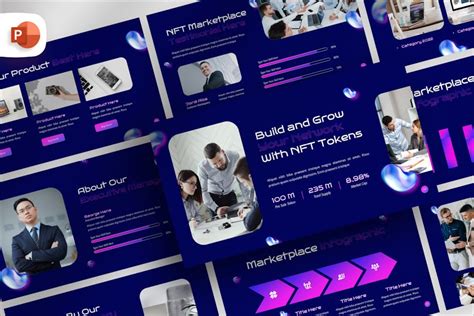 Шаблон презентации Powerpoint для торговой площадки Nft Шаблоны