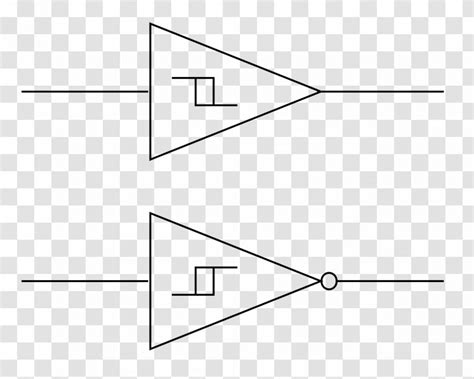 Schmitt Trigger Comparator Electronic Symbol Electronics Circuit