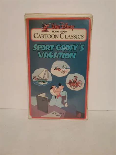 Sport Goofys Vacation Vhs 1984 Walt Disney Home Video Vol 8 Cartoon