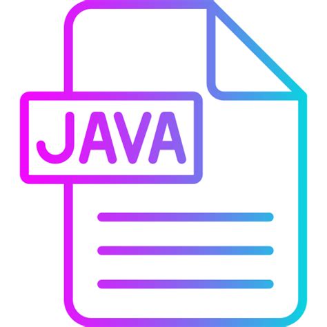 Java Generic Gradient Outline Icon Java Generic Gradient Outline Icon