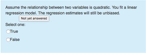 Solved Assume The Relationship Between Two Variables Is Chegg