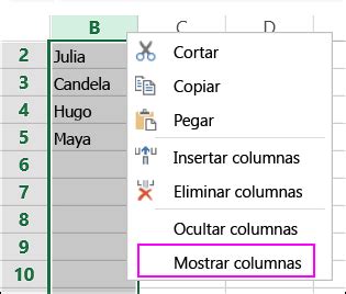 Resumen de 19 artículos como mostrar columnas ocultas en excel