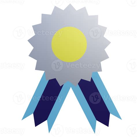 3 D Illustration Badge Icon 46953009 Png