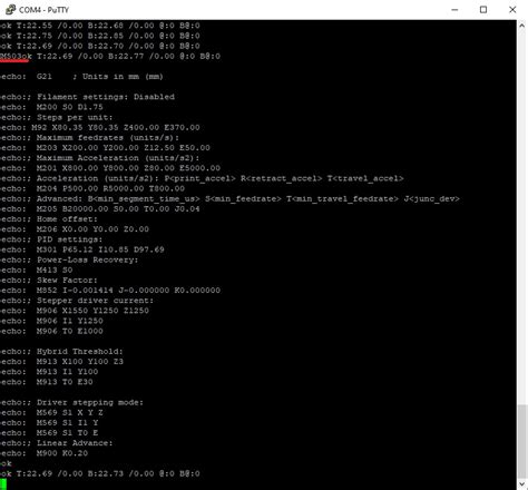 M503 Command Have Only Ok Response Through Wifi Connection · Issue 55