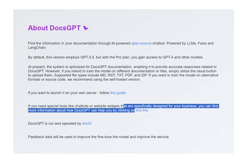 🐛 bug report broken link on about docsgpt page · issue 498 · arc53