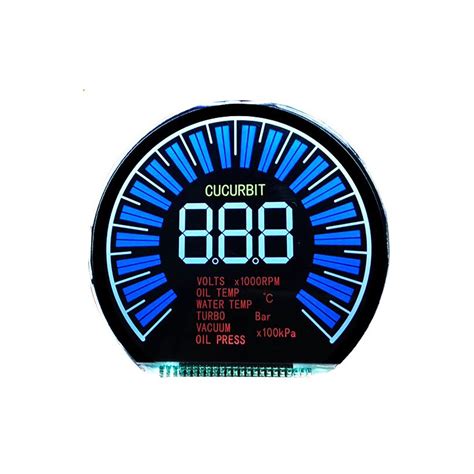 special shaped lcd segment display custom lcd polygon round lcd display
