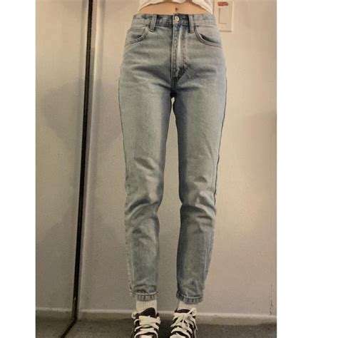 Brandy Melville Mom Jeans Labeled Size Medium But Depop