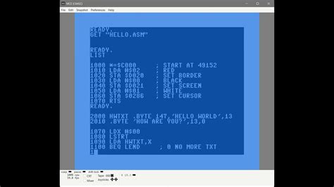 Writing 6502 Assembly On A Commodore 64 Using The Macro Assembler