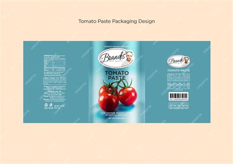 Premium Vector Modern Tomato Paste Label Design In Editable Eps