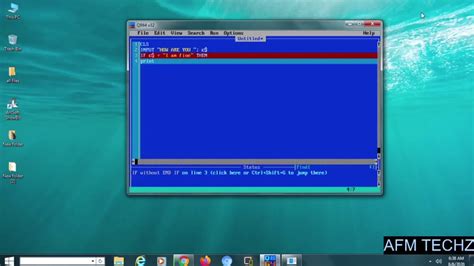 A Simple QBASIC IF Statement Porgram YouTube