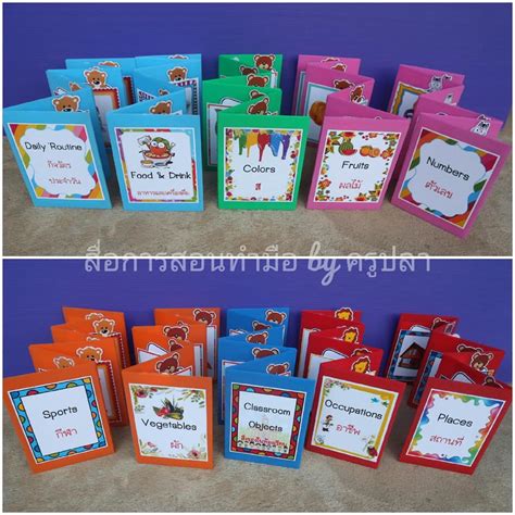 Mini Book คำศัพท์ภาษาอังกฤษ สื่อการสอนทำมือ By ครูปลา