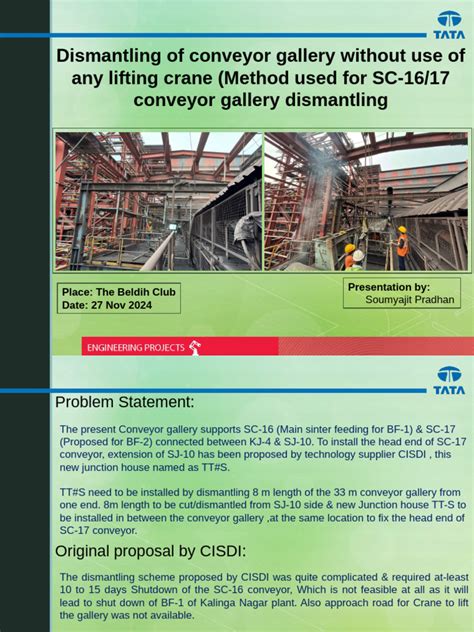 Conveyor Modification Scheme Pdf Civil Engineering