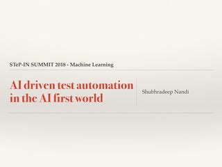 AI Driven Classification Framework For Advanced Test Automation PPT