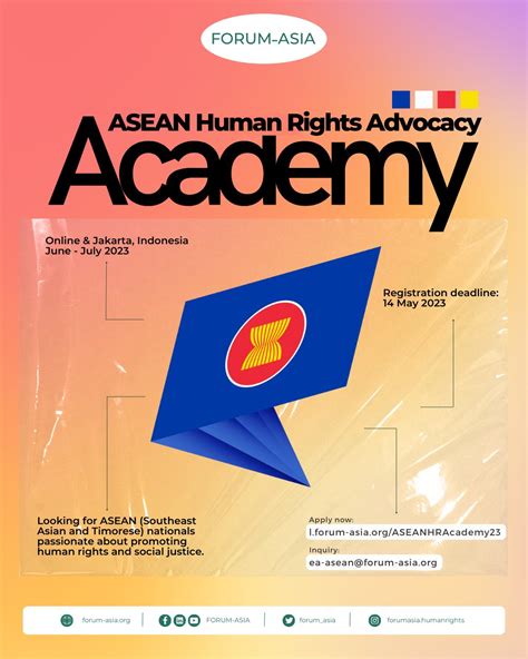 Forum Asia On Twitter Join The Asean Human Rights Advocacy Academy