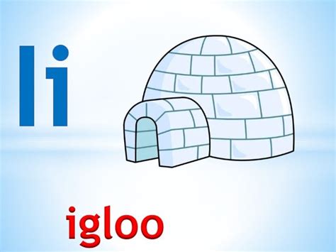 Flashcard Letter I Igloo Flashcards Phonics Reading Printable Porn