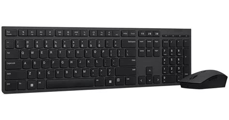 Lenovo Professional Slim Wireless Combo Chargeable Keyboard Chargeable Mouse Arabic English