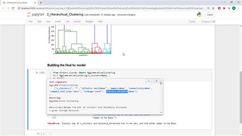 Hierarchical Clustering In Python Youtube