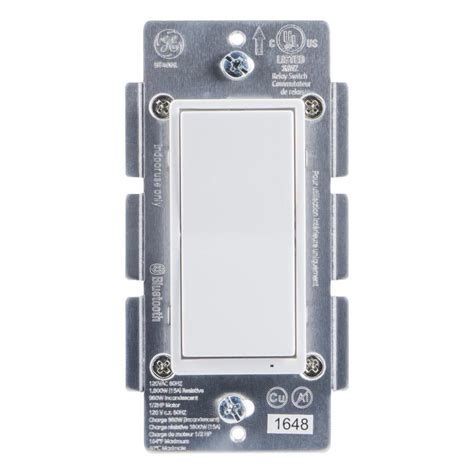 Ge Bluetooth 15 Amp 3 Way 4 Way Wireless White Rocker Indoor Light