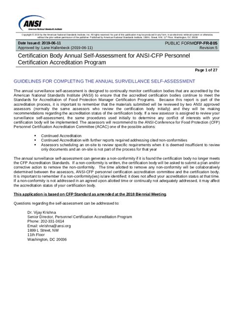 Ansi Certificate Accreditation Program Ansi Cap Issues Doc