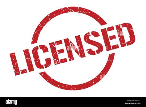 licensed red round stamp stock vector image and art alamy