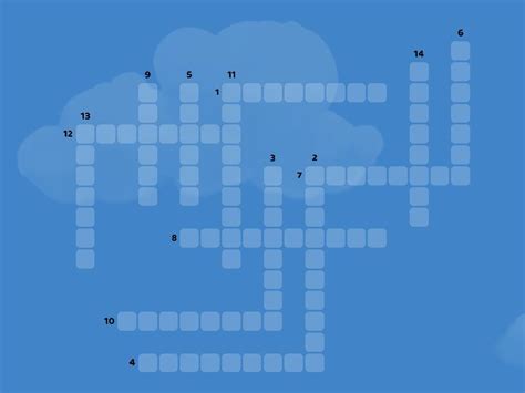 Кросворд Сильні дієслова в 3 особі Crossword