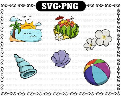 Summer Svg And Png Summer Beach Svg Cutting File Vacation Svg Cricut Etsy