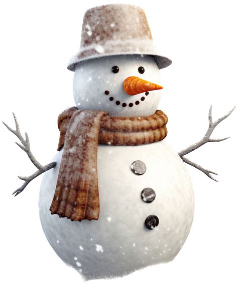 Snowman With 24865657 Png