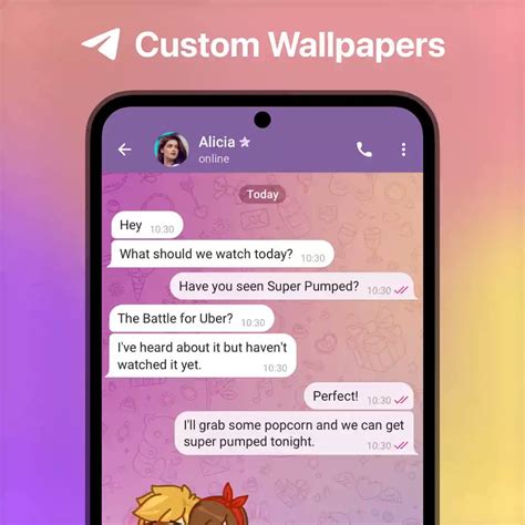 telegram messenger on twitter you can set unique wallpapers for each