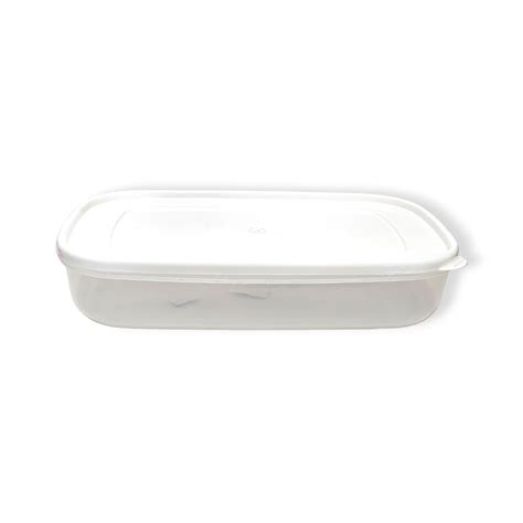 Tupper Hermético Rectangular 1 8 Lt c Tapa Blanco OSSIL Envases