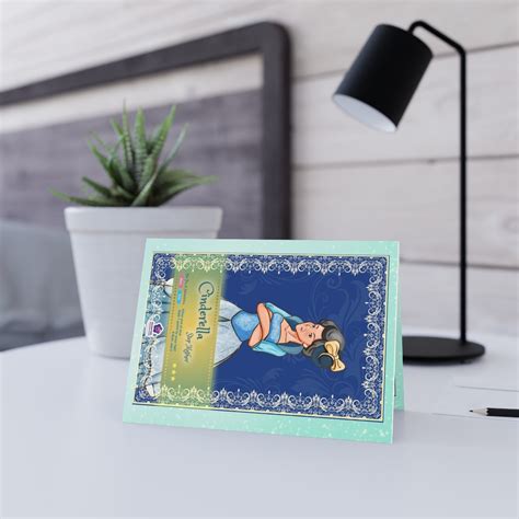 Cinderellas Stepmother Lady Tremaine Character Folded Cards