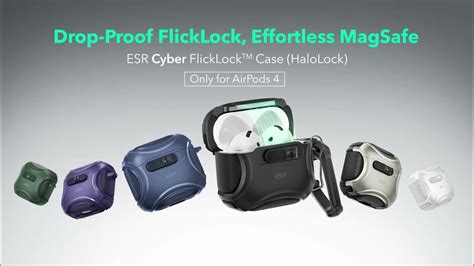 Introducing Esr Airpods 4 Cyber Flicklock Case Halolock Youtube