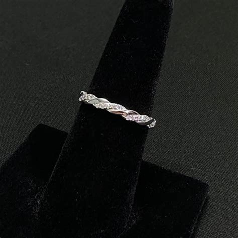 Sterling Silver Twisted Ring Imbued