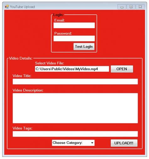 vb upload videos to youtube using youtube v3 api vbforums
